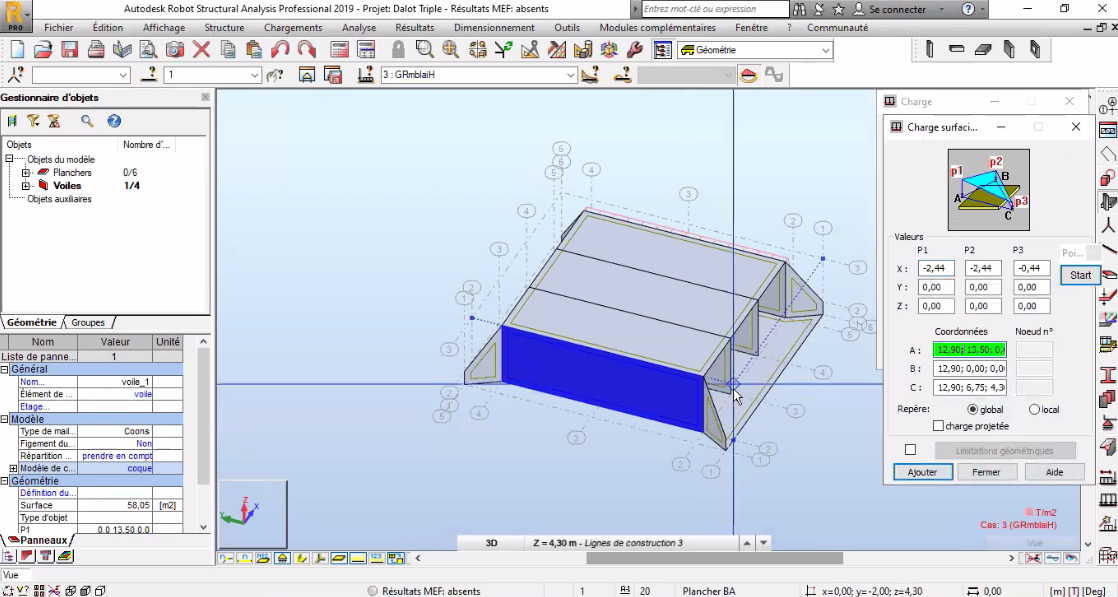 Dimensionnement en béton armé des dalots : CAD90 & Robot